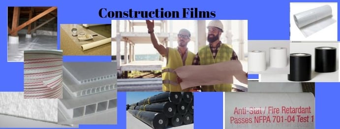 Plastic Sheeting Roll-Construction Films-Many Roll SIzes
